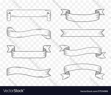 Hand Drawn Banners Royalty Free Vector Image VectorStock