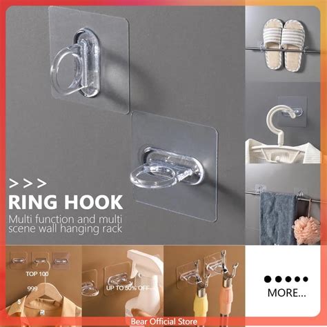 Jual Kait Dinding Serbaguna Kait Cincin Transparan Terpasang Di Dinding