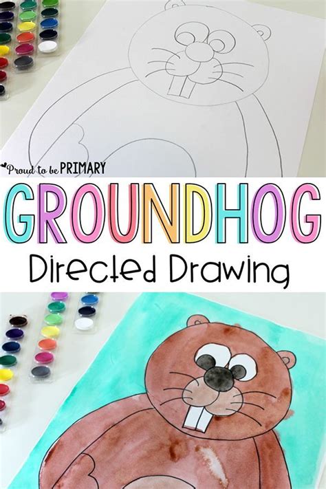 The Easiest Way To Teach Your Students How To Draw A Groundhog