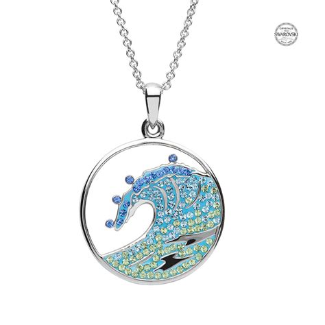 Ocean Wave Pendant Emeralds International Llc