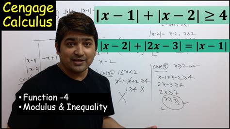 modulus function and inequality cengage calculus function lecture 04 problems of cengage