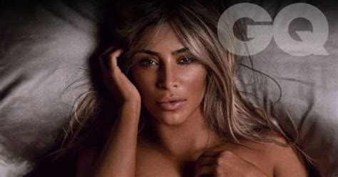 Kim Kardashian Goes Buck Naked For British Gq Magazine Photos