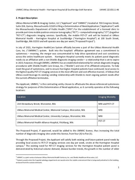 Fillable Online Project Description Umass Memorial Mri Imaging