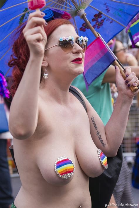 Topless Protester Public Nude Pictures