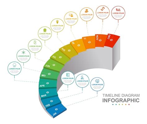 Premium Vector Infographic Business Template Modern Timeline Diagram