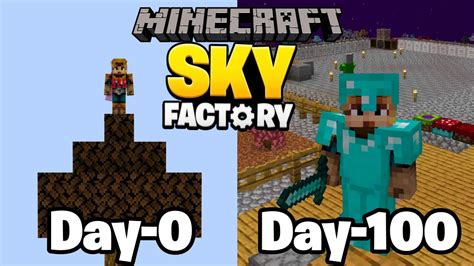 I Survived 100 Days in Minecraft SKYFACTORY 4 தமழ YouTube