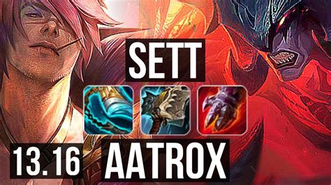 Sett Vs Aatrox Top Penta Solo Kills Legendary M