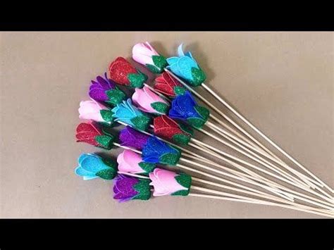 ROSAS DE GOMA EVA APRENDE A HACER ROSAS DE FOAMI FÁCIL Y RÁPIDO