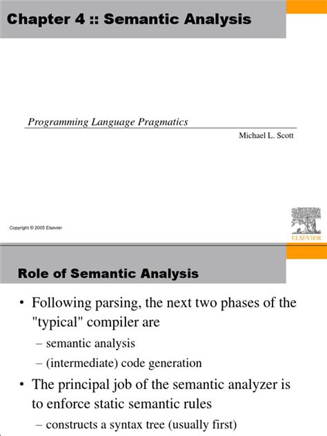 04~chapter 4 semantic analysis compiler parsing