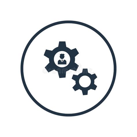 El Vector Del Icono De Los Ajustes Aislado En El Fondo Blanco Ajustes