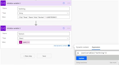 power automate conversion of string spguides