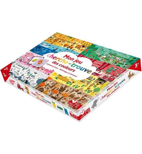 Mon Jeu Cherche Et Trouve Des Couleurs Coffret Avec Plateau Et Cartes