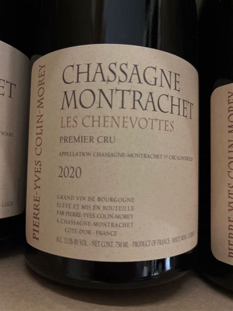 2022 Pierre Yves Colin Morey Chassagne Montrachet 1er Cru Les