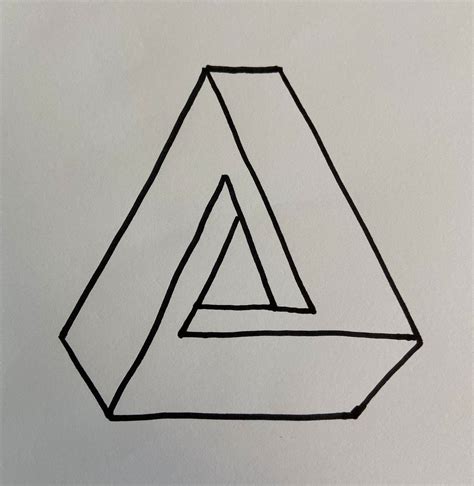 how to draw impossible triangle