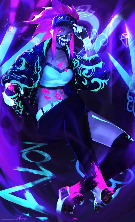 K Da Akali Wallpapers Fan Arts League Of Legends Lol Stats