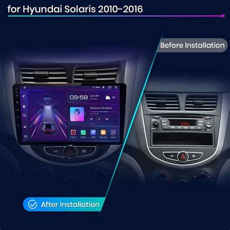 V1 Pro AI Voice 2 Din Android Auto Radio For Hyundai Solaris Accent I25