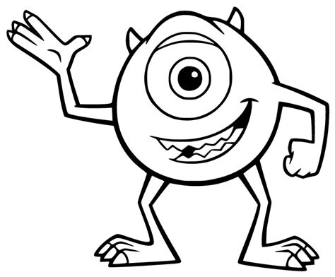 Mike Y Sulley Para Colorear Monsters Inc Coloring Pages Coloring