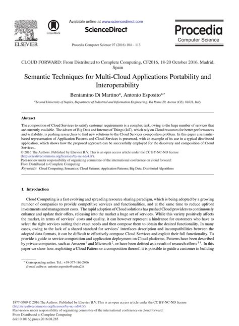 pdf semantic techniques for multi cloud applications portability and interoperability