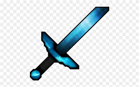 Transparent Minecraft Diamond Sword