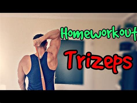 HOMEWORKOUT massiven TRIZEPS ohne Geräte ZUHAUSE aufbauen YouTube