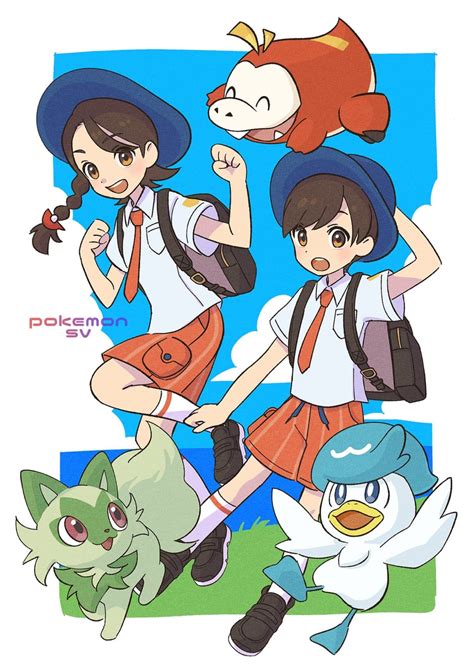 Sprigatito Fuecoco Quaxly Juliana And Florian Pokemon And More