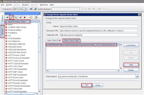 Conectarse a la base de datos Apache Derby con SQuirreL Guía paso a