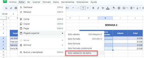Cómo Copiar la Validación de Datos en Excel y Google Sheets Automate