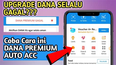 Cara Mengatasi Gagal Upgrade Dana Ke Premium Youtube