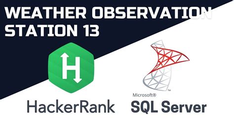 Resolvendo Hackerrank Sql Weather Observation Station Youtube