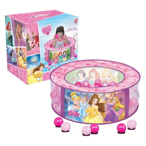 Piscina Bolinha Infantil Princesa Disney Menina Bolas Rosa LIDER