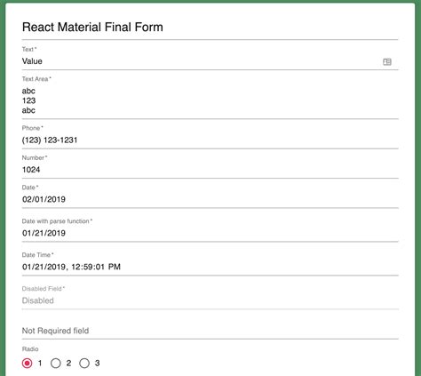 Npm React Material Final Form Skypack
