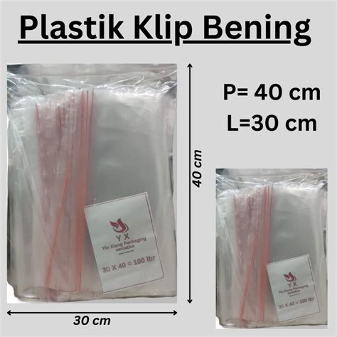 Jual Plastik Klip Uk 30x40 Cm Plastik Zipper Lock Shopee Indonesia