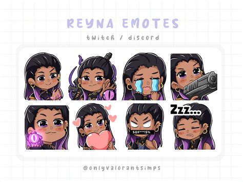 Reyna Valorant Reyna Valorant Twitch Emote Reyna Valorant Discord
