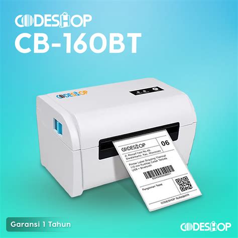 Jual LABEL PRINTER CETAK RESI CODESHOP CB 160 BLUETOOTH USB Di Seller