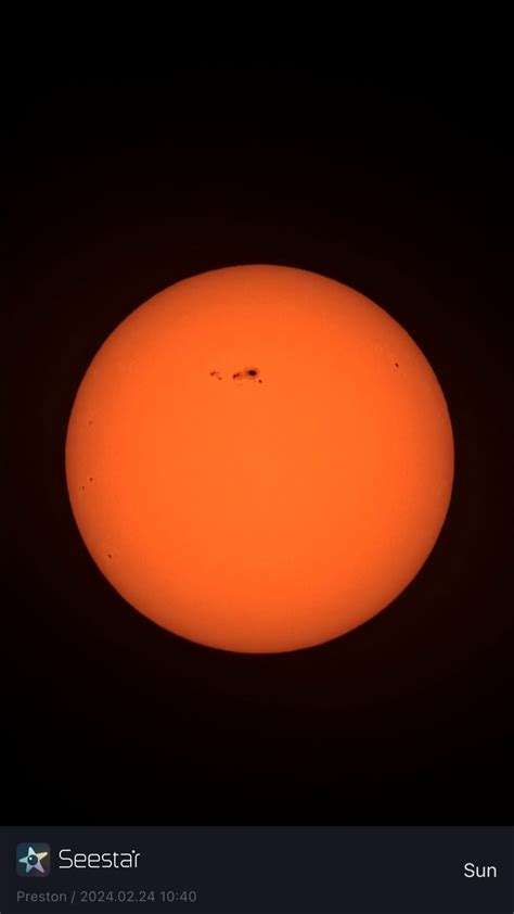 Naked Eye Sunspot Visible With Eclipse Glasses Celestial Events Heads