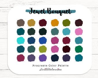 Boho Earth Tone Procreate Color Palette Bundle Color Swatches Instant