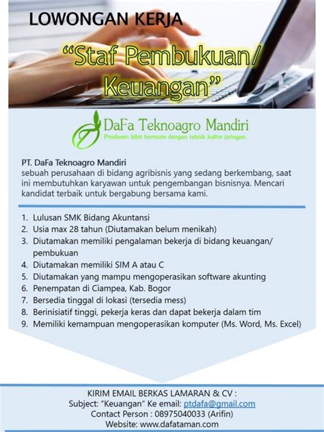 Pekerjaan Untuk Lulusan Smk Akuntansi Contoh Surat Resmi