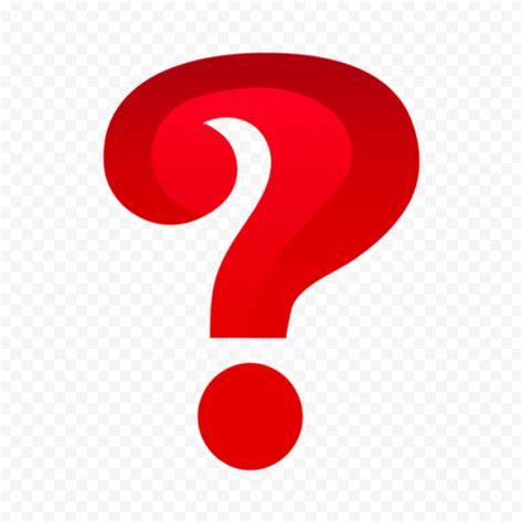 Question Mark Red Vector Icon Symbol PNG Citypng