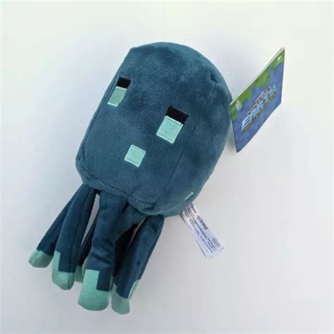 Minecraft Glow Squid Earth Happy Explorers Plush Mojang Jinx Soft Toy