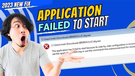 Fix The Application Has Failed To Start Because Its Side By