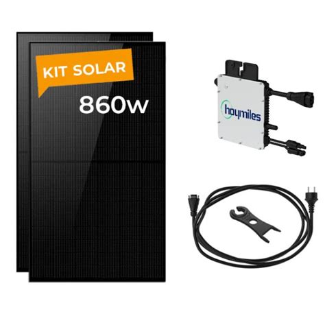 Kit Autoconsumo 860Wp Microinversor Con 2 Paneles Solares