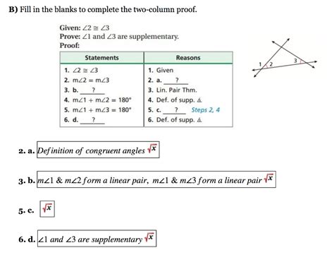 two column proof worksheet