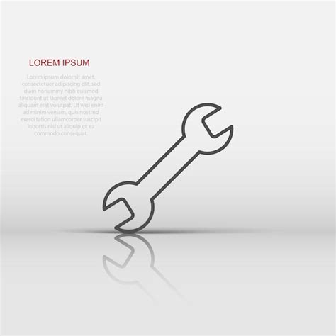 Icono De Llave Inglesa En Estilo Plano Ilustraci N De Vector De Llave