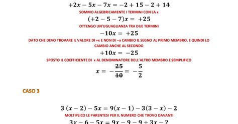 RISOLVERE UN EQUAZIONE DI PRIMO GRADO E LE SOLUZIONI POSSIBILI