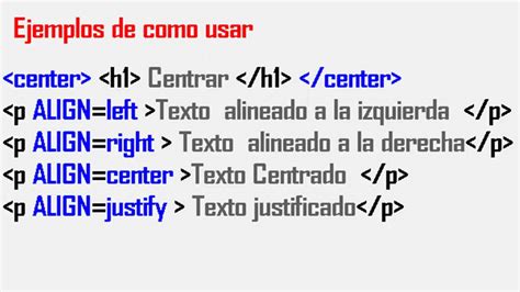 Encabezados párrafos alineado y modificación de letras en HTML YouTube