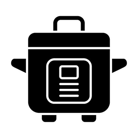 Ilustración negra sólida del glifo de la cocina Vector Premium