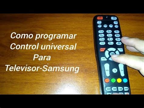 C Digo Para Tv Samsung Como Programar Control Universal Youtube