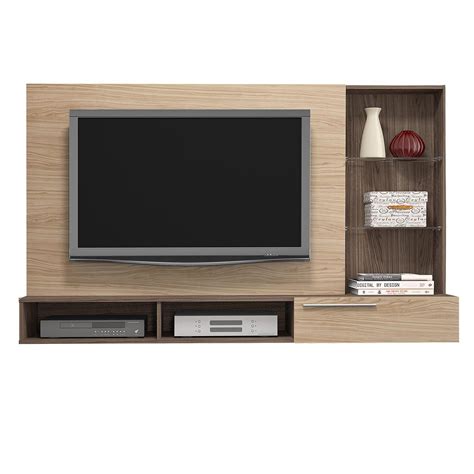 Painel para TV até 55 Polegadas Ayla Madetec Areia Amêndoa Painel