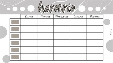 Horario Escolar Gris M Notes Ec UDocz