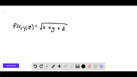 solved determine the set of points at which the function is continuous f x y z √ x y z